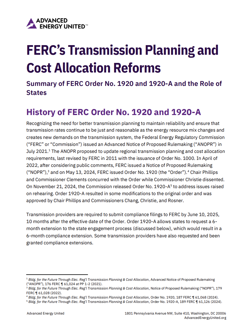 Understanding FERC Order 1920 and 1920-A: Transmission Planning, Cost ...